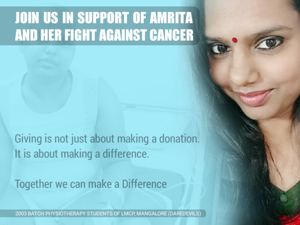 Help Amrita Fight Cancer