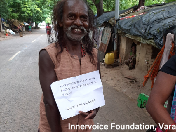 Monthly Ration kit for slum dwellers in Varanasi