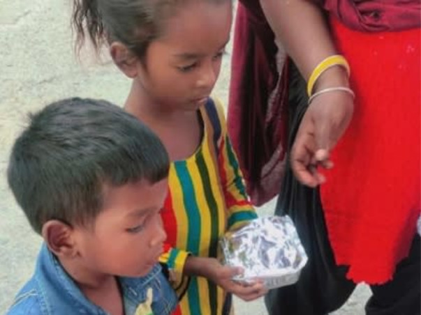 Feeding the poor people of the slums & needy